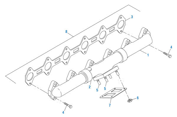PAI 431250 NAVISTAR 1825436C1 EXHAUST GASKET (DT408 / DT466 / DT530 ...