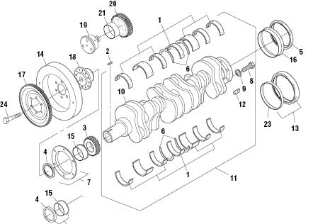 PAI ECP-8564 MACK 302GC461 CRANKSHAFT PULLEY (E7 / E-TECH) (20706162 ...
