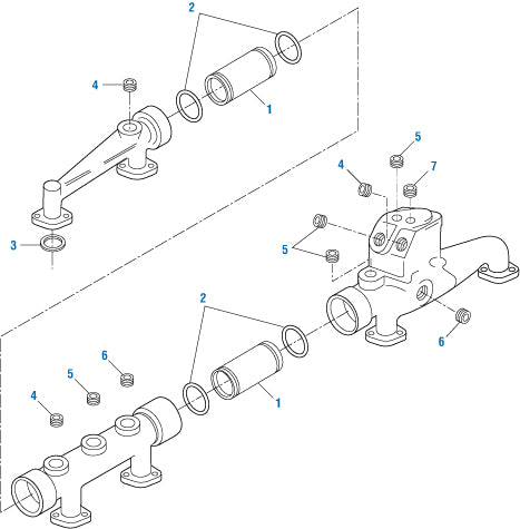 6 PACK PAI 121229 CUMMINS 3050667 / CATERPILLAR 7L4774 O-RING 1.359"ID ...