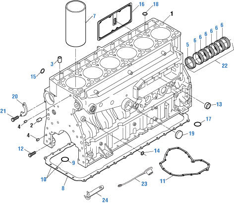 5 PACK PAI 331216 CATERPILLAR 2613816 OIL PAN GASKET 3116 3126 C7 USA ...
