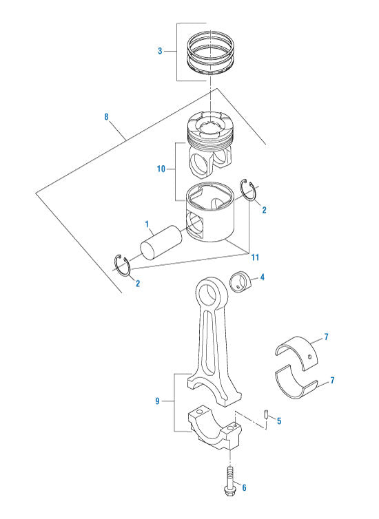 SET OF 12 PAI 171784 CUMMINS 3055145 CONNECTING ROD BEARING (STD) N14 ...