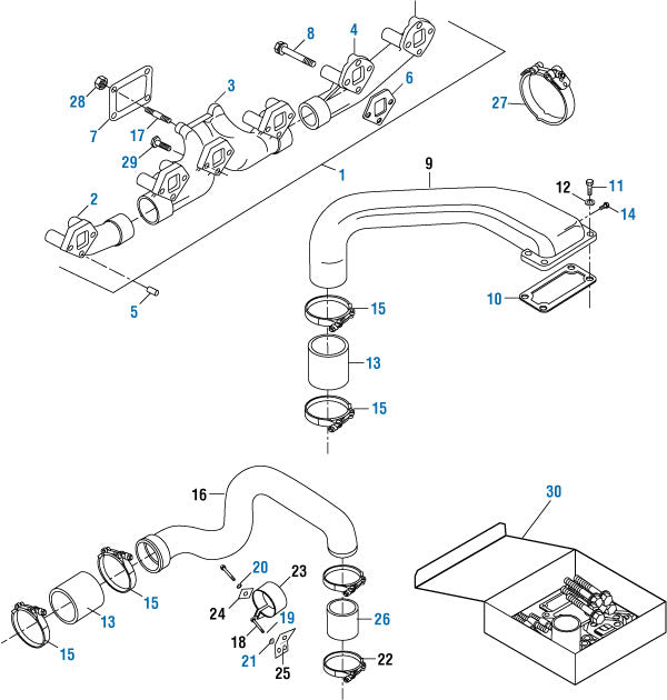 PACK OF 5 PAI 131370 CUMMINS 3069177 TURBO MOUNTING GASKET (855 / N14 ...