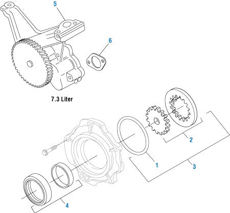 PAI 431350 NAVISTAR 1823671C1 OIL PUMP TUBE GASKET (7.3 / 444 ...