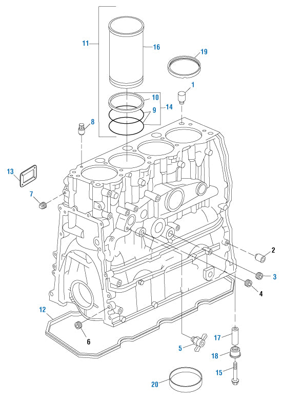 5 PACK PAI 631305 DETROIT DIESEL 23517242 OIL PAN ISOLATOR (SERIES 60 ...