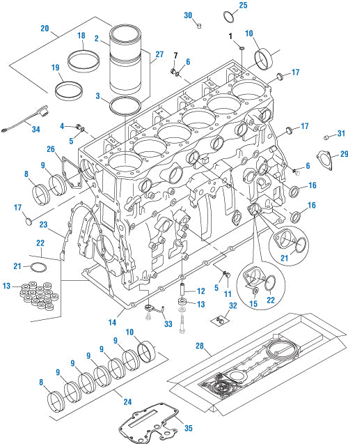 PAI 331428 CATERPILLAR 2173673 OIL PAN GASKET (C13) (217-3673 ...