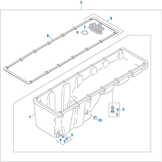 PAI 331219E CATERPILLAR 1095308 OIL PAN GASKET (3176 / C10 / C12 ...