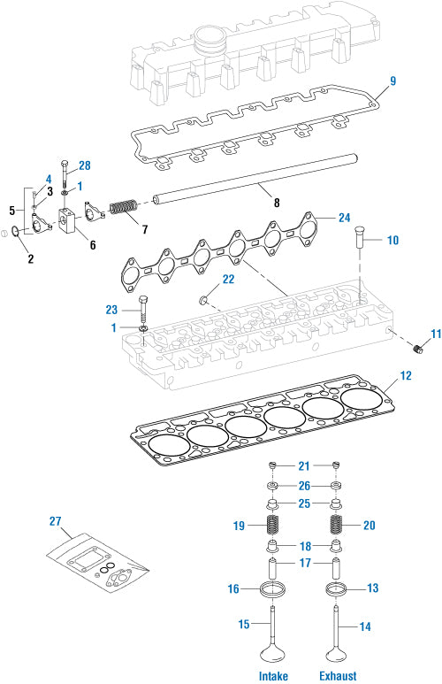PAI 431249 NAVISTAR 1817510C1 VALVE COVER GASKET DT408 / DT466 / DT530 ...