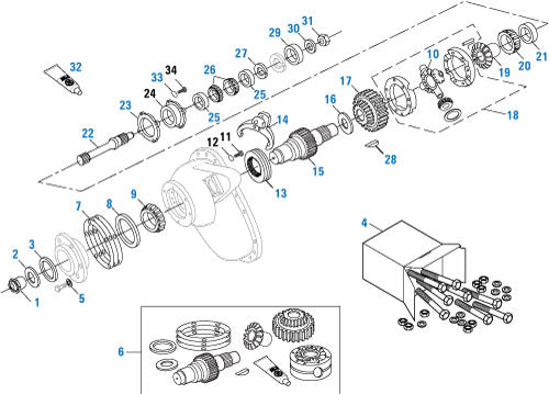 PAI ER22960 ROCKWELL 3280-T-5688 THRU SHAFT (SQHP / SQ 100) (ITALY ...