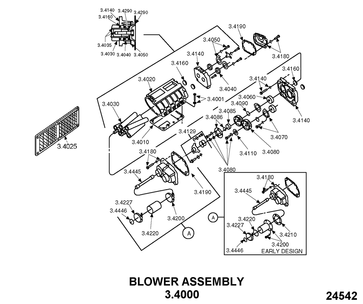 Interstate-McBee® Detroit Diesel® 5192754 Blower Installation Kit 671 ...