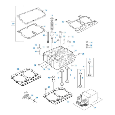 PAI 131491 CUMMINS ENGINE C-BRAKE GASKET KIT FOR N14 ENGINES (USA ...