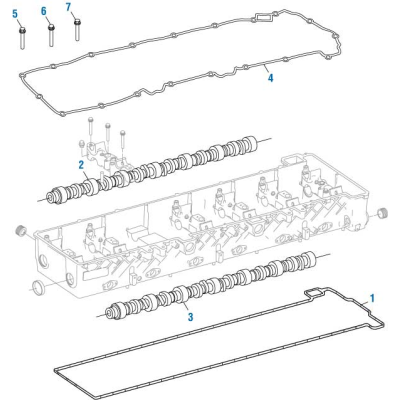 PAI 631352 DETROIT DIESEL A4720160680 CAMSHAFT HOUSING GASKET (DD15 ...