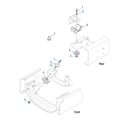 PAI 403931 NAVISTAR 1664726C2 UPPER ENGINE MOUNT (4333-1664726C2) USA ...