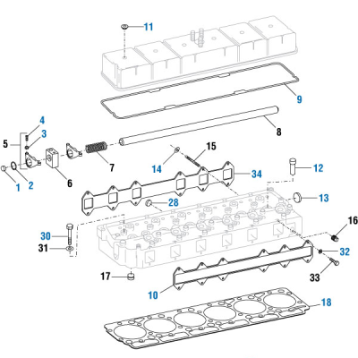 PACK OF 2 PAI 431242 NAVISTAR 1810169C2 EXHAUST MANIFOLD GASKET (DT-36 ...