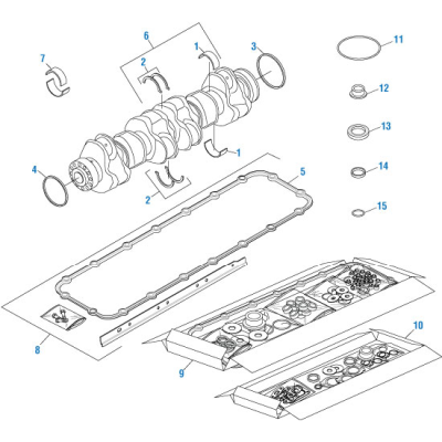PAI 831125 MACK / VOLVO 425622 OIL PAN GASKET (RUBBER) (D12) – Woodline ...