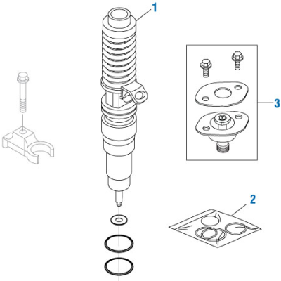 PAI 821020 MACK 276948 INJECTOR O-RING KIT (MP7 / MP8 / D11 / D13) (US ...